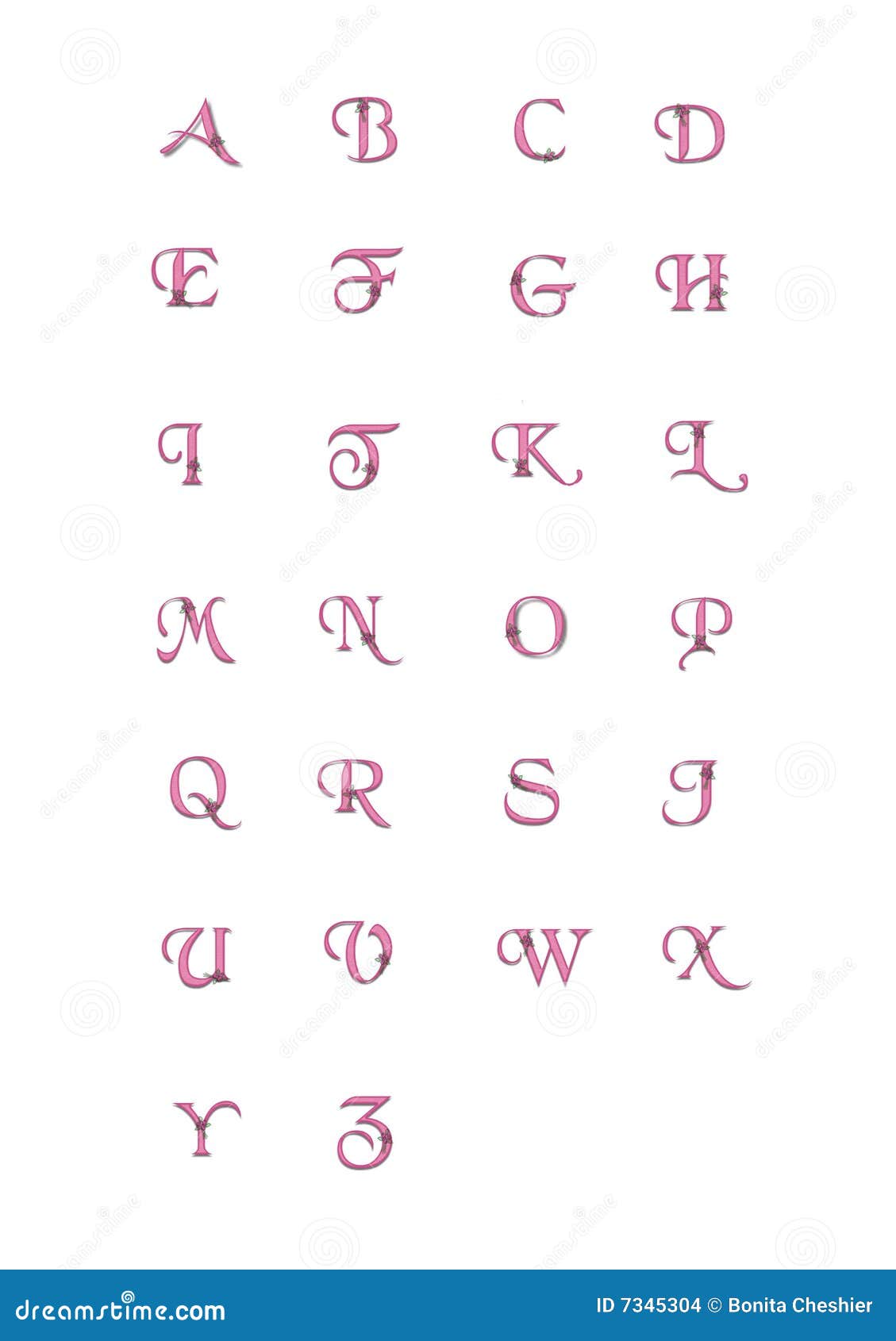 Alpha Amore Hearts Low Case a-Z Stock Illustration - Illustration of ...