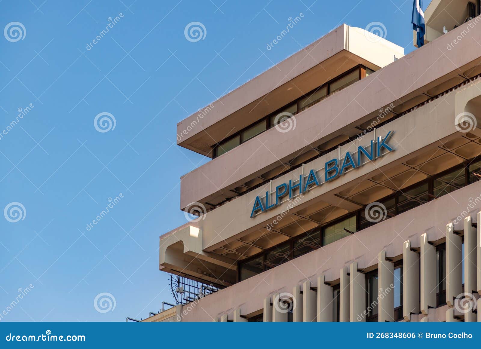 Alpha Bank Building editorial photo. Image of modern - 268348606