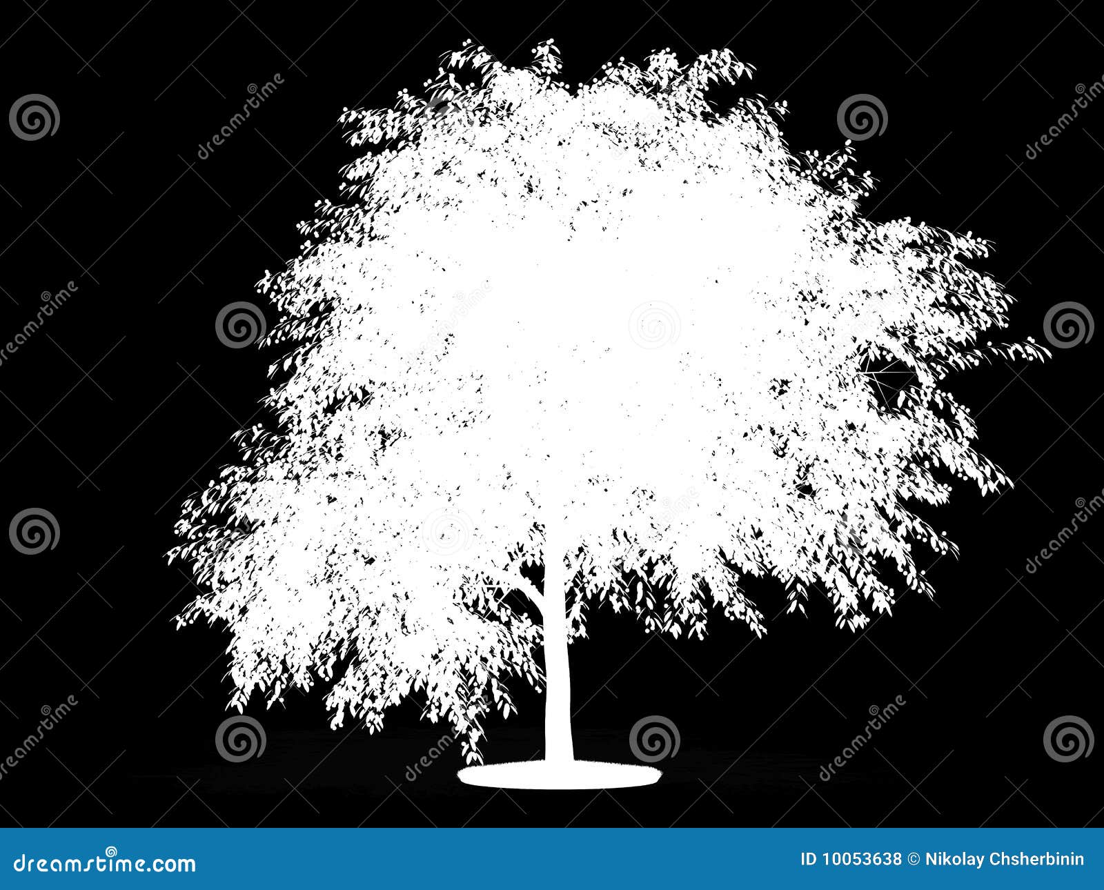 Alpha Channel for Cherry Tree Stock Illustration - Illustration of ...