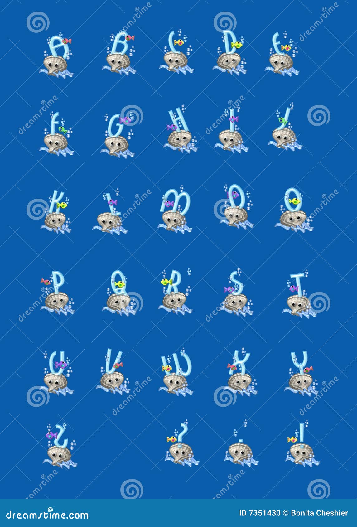 Alpha Shell stock illustration. Illustration of alphabets - 7351430