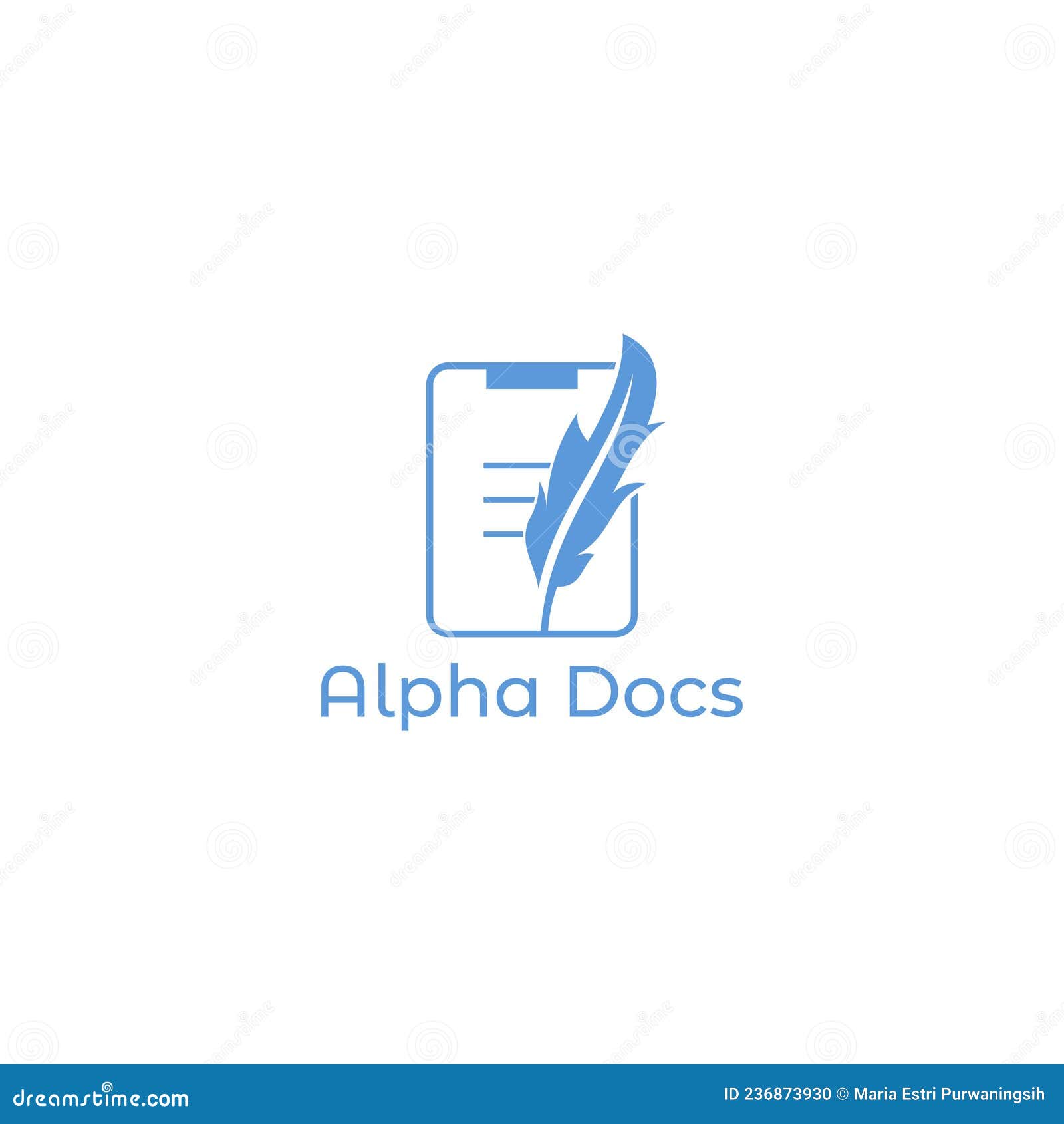 Alpha Docs Logo Design Vector Stock Vector - Illustration of learning ...