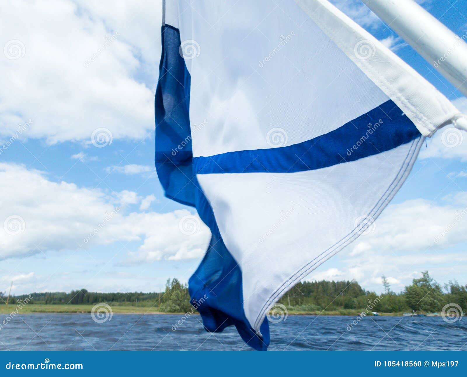 Alpha flag at diving site stock photo. Image of windy - 105418560