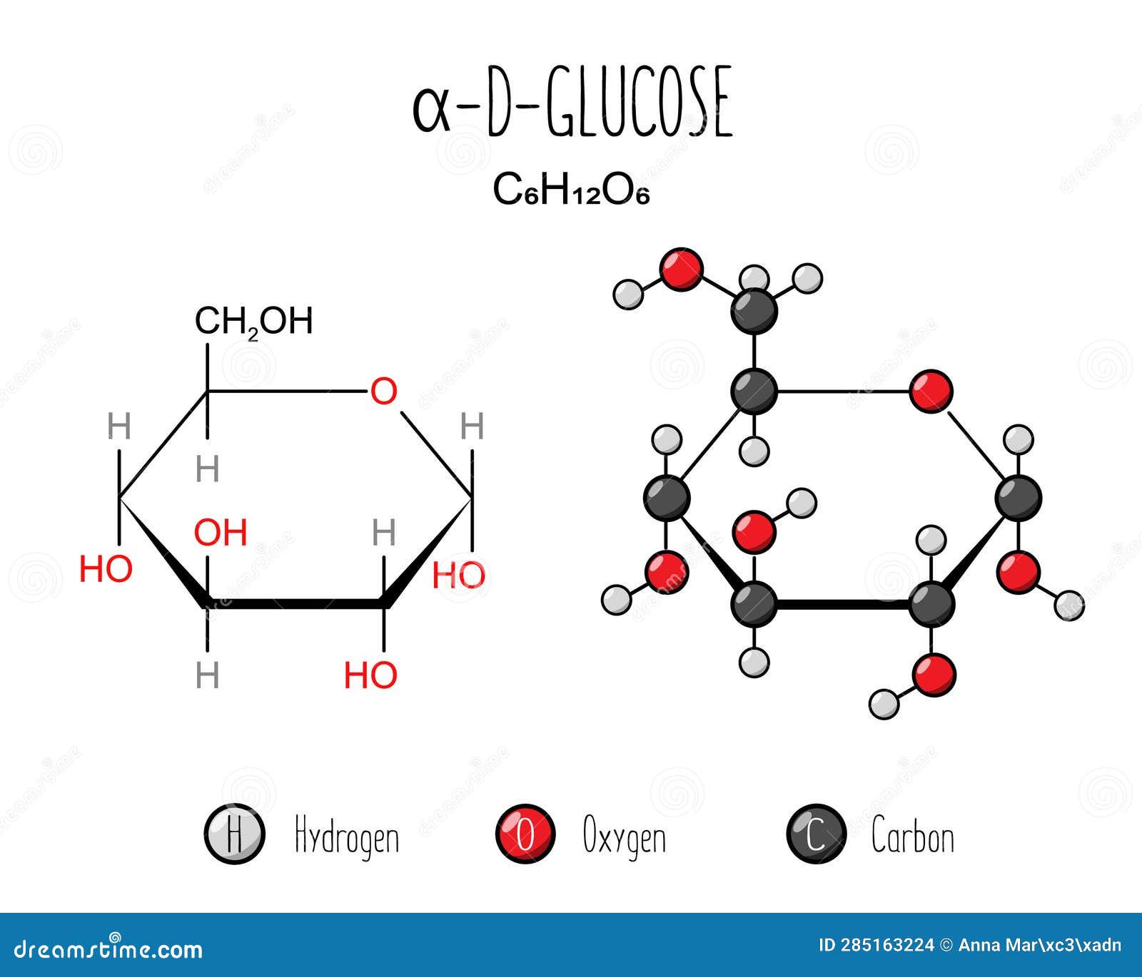 Alpha-D-Glucose, Monosaccharide, Molecular Structures, 3d Model ...