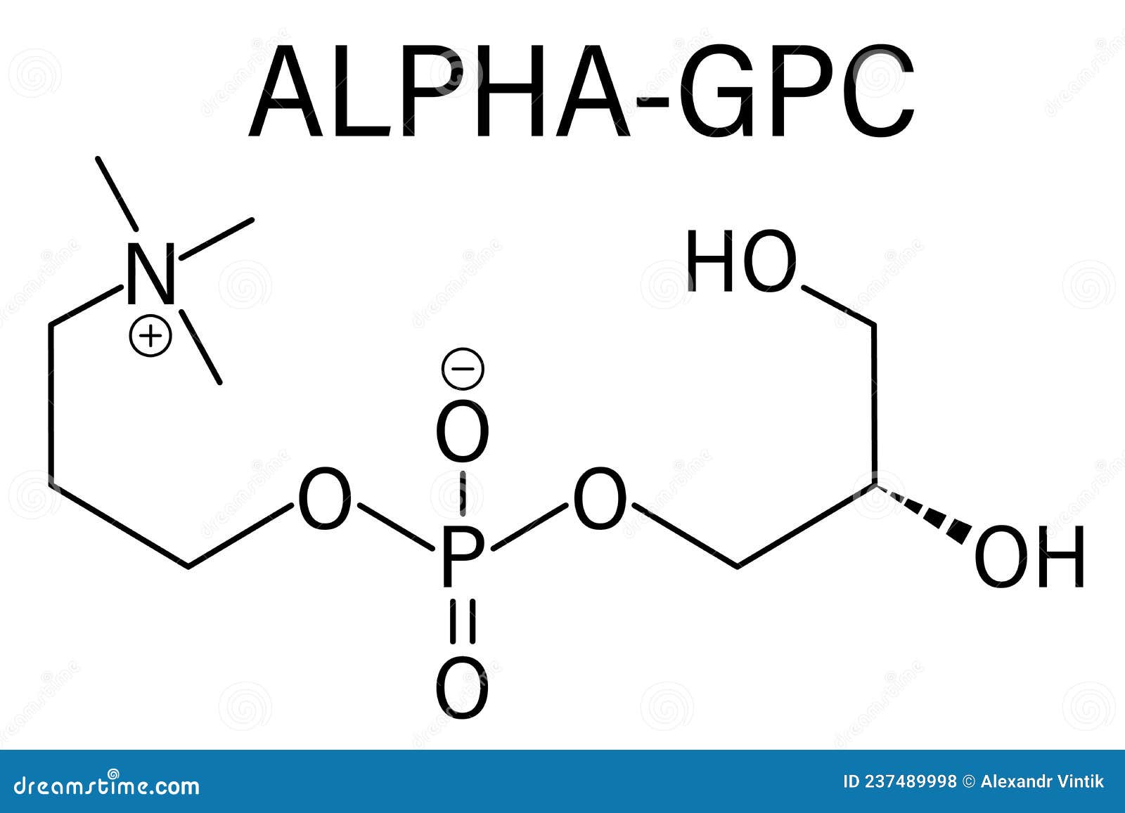 Alpha-GPC or L-Alpha Glycerylphosphorylcholine, Choline Alfoscerate ...