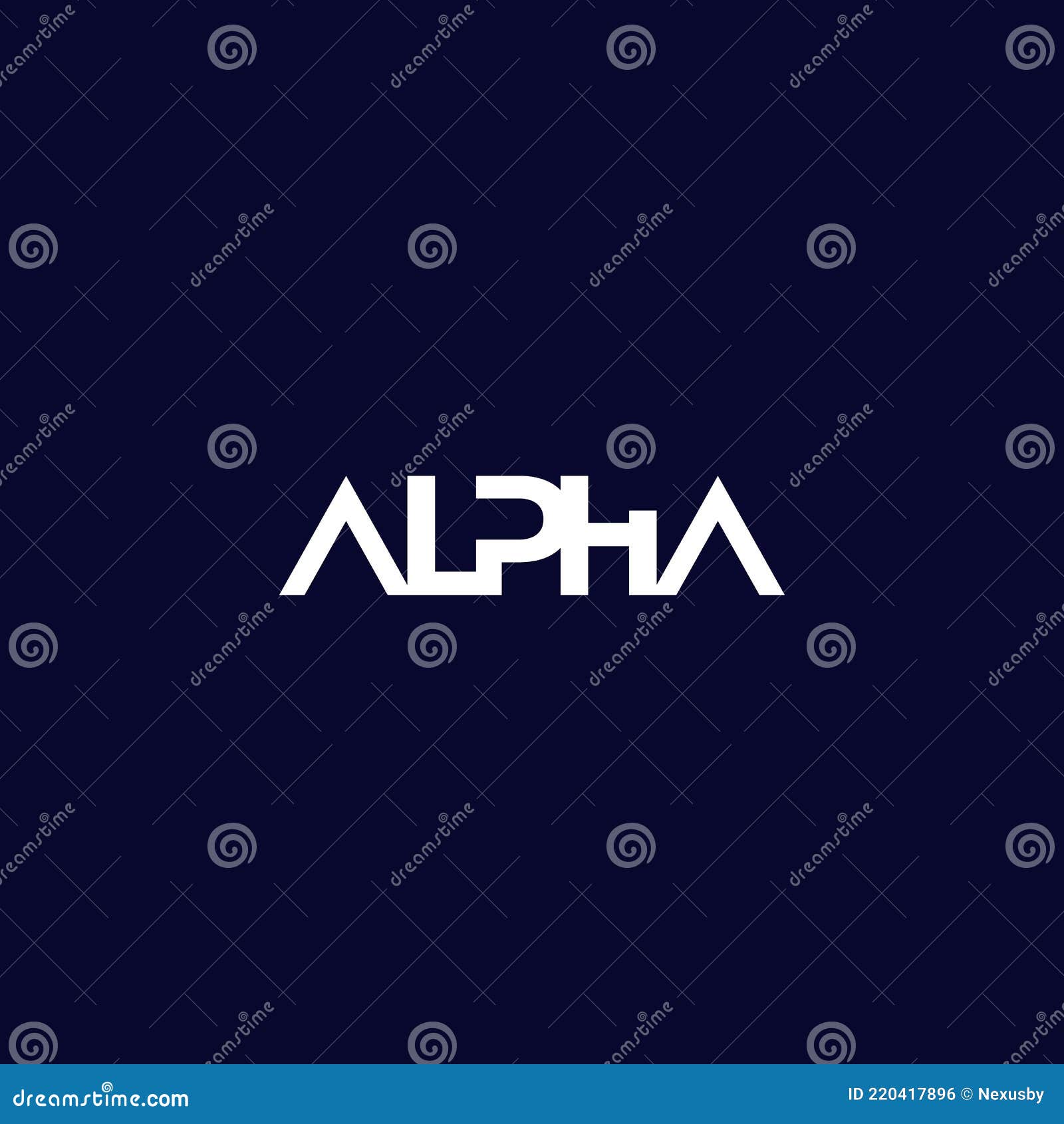 Alpha Logo. Alpha Emblem. Greek Letter Alpha, Consist Of Gold Lines ...