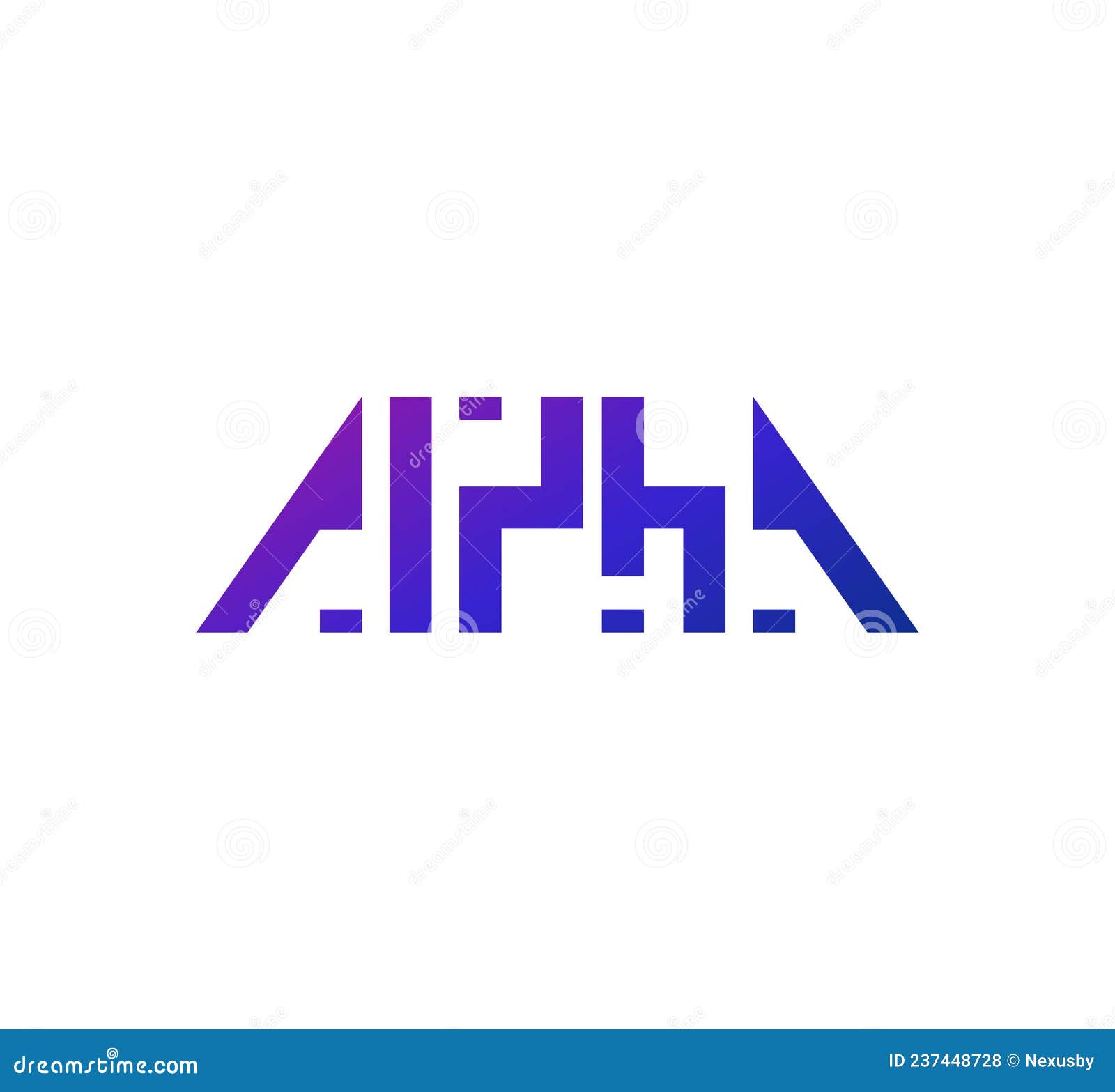 Alpha Logo in Minimal Design Stock Vector - Illustration of print, logo ...