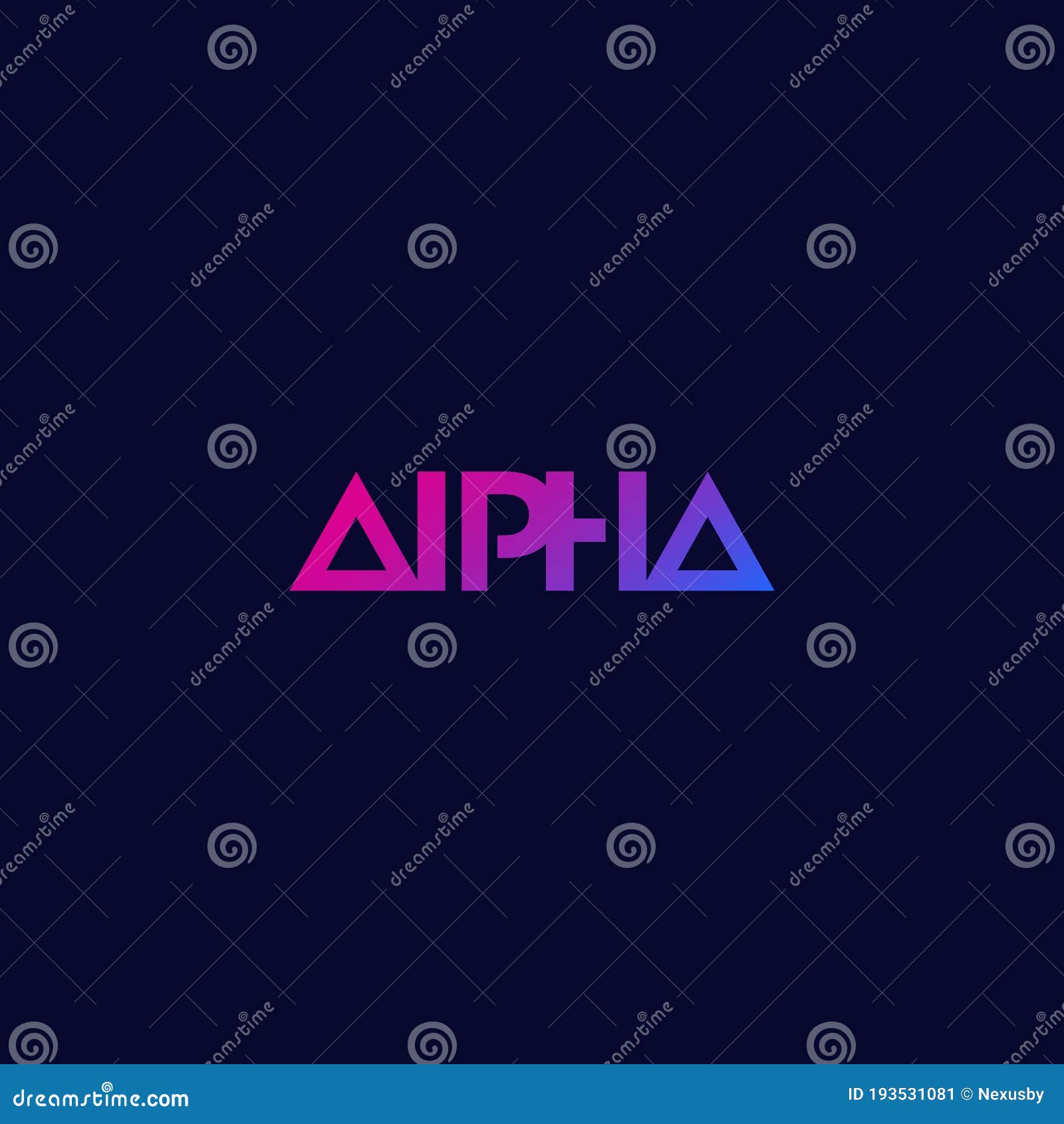 Alpha Logo, Minimal Design, Vector Stock Vector - Illustration of logo ...