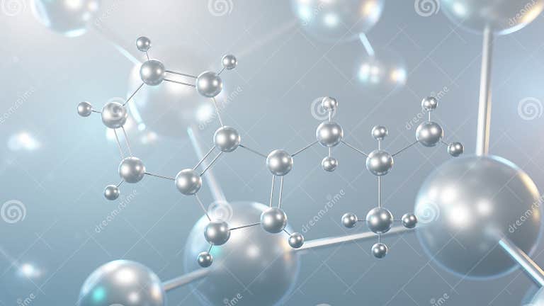 Alpha-methyltryptamine Molecular Structure, 3d Model Molecule ...
