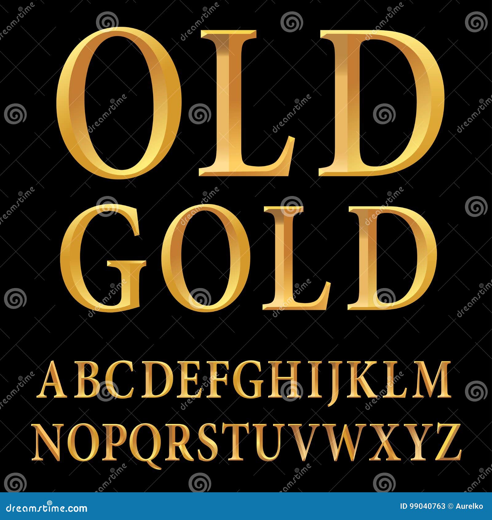 Alpha old gold stock vector. Illustration of magnet, orange - 99040763