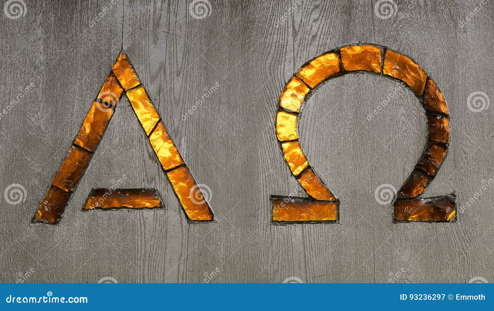 Alpha and Omega Signs stock image. Image of christian - 93236297