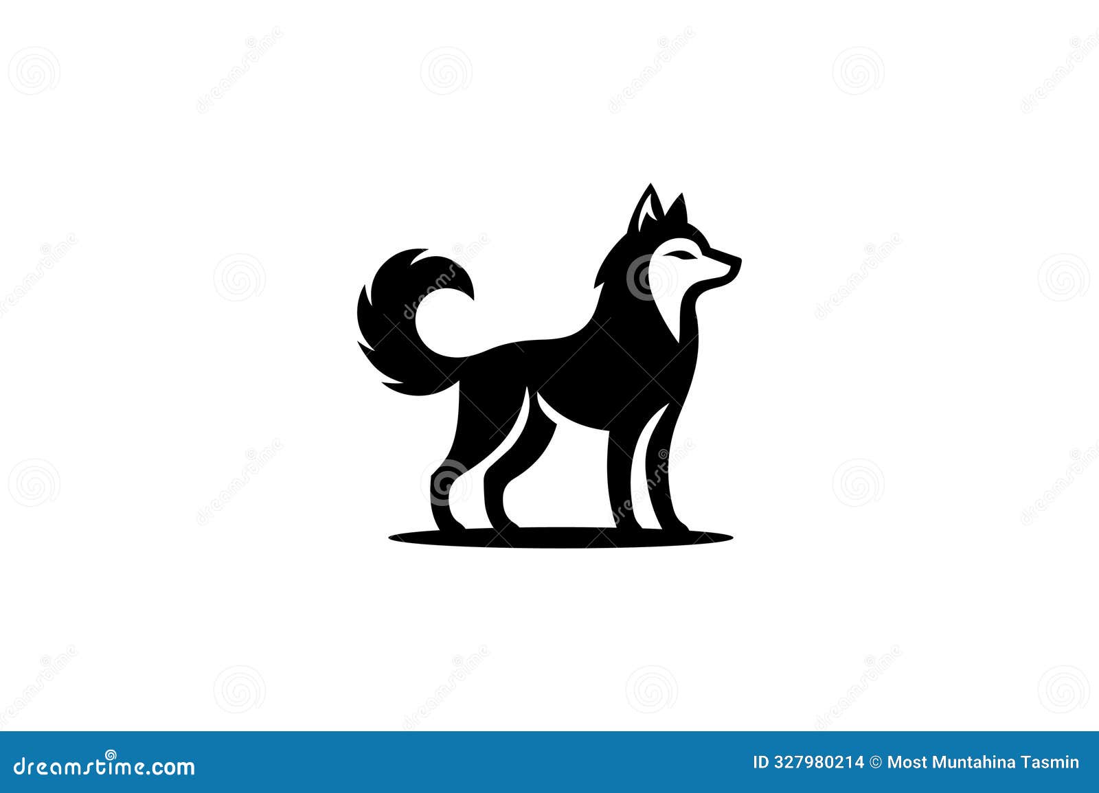 The Alpha S Shadow Wolf Vector Silhouette Stock Illustration ...