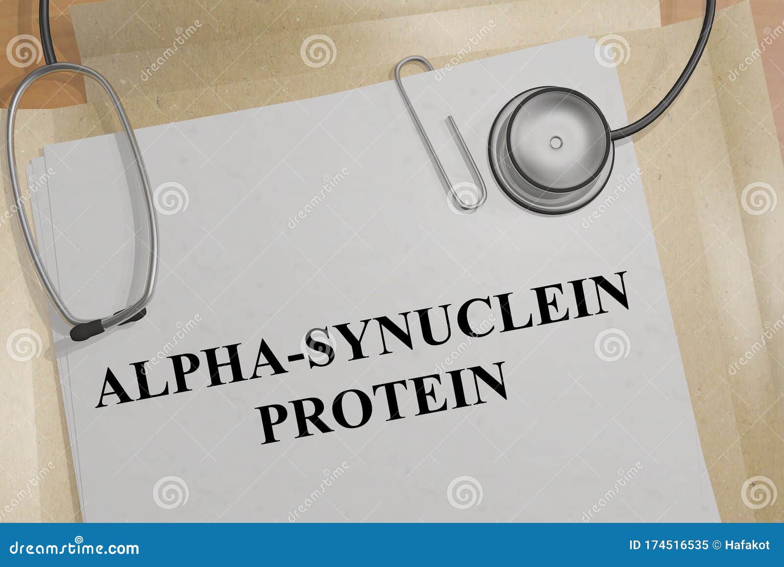 ALPHA-SYNUCLEIN PROTEIN Concept Stock Illustration - Illustration of ...
