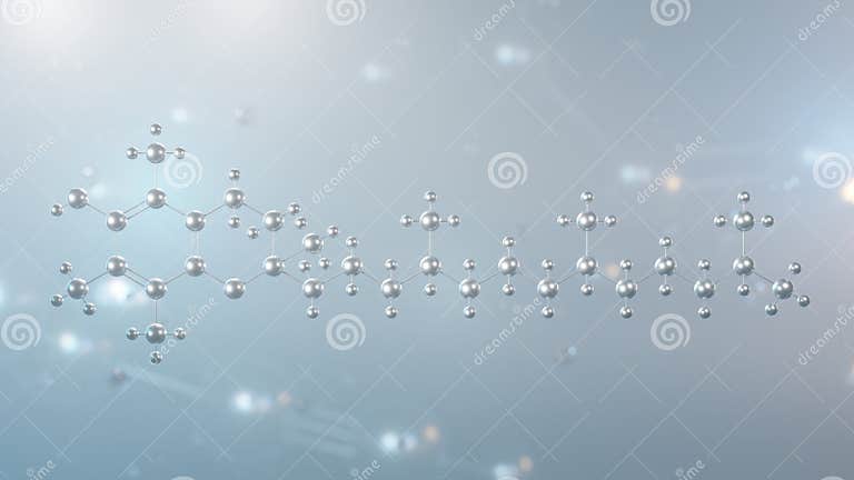 Alpha-tocopherol Molecular Structure, 3d Model Molecule, Vitamin E ...