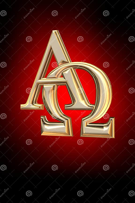 Alpha und Omega-Symbol stock abbildung. Illustration von fromm - 11179772