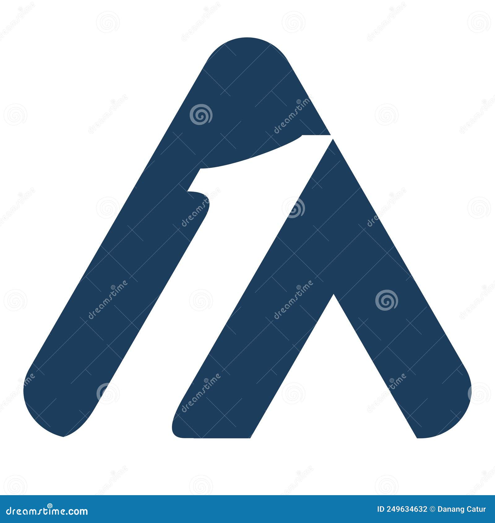 A 1 alpha vector logo stock vector. Illustration of hexagonal - 249634632
