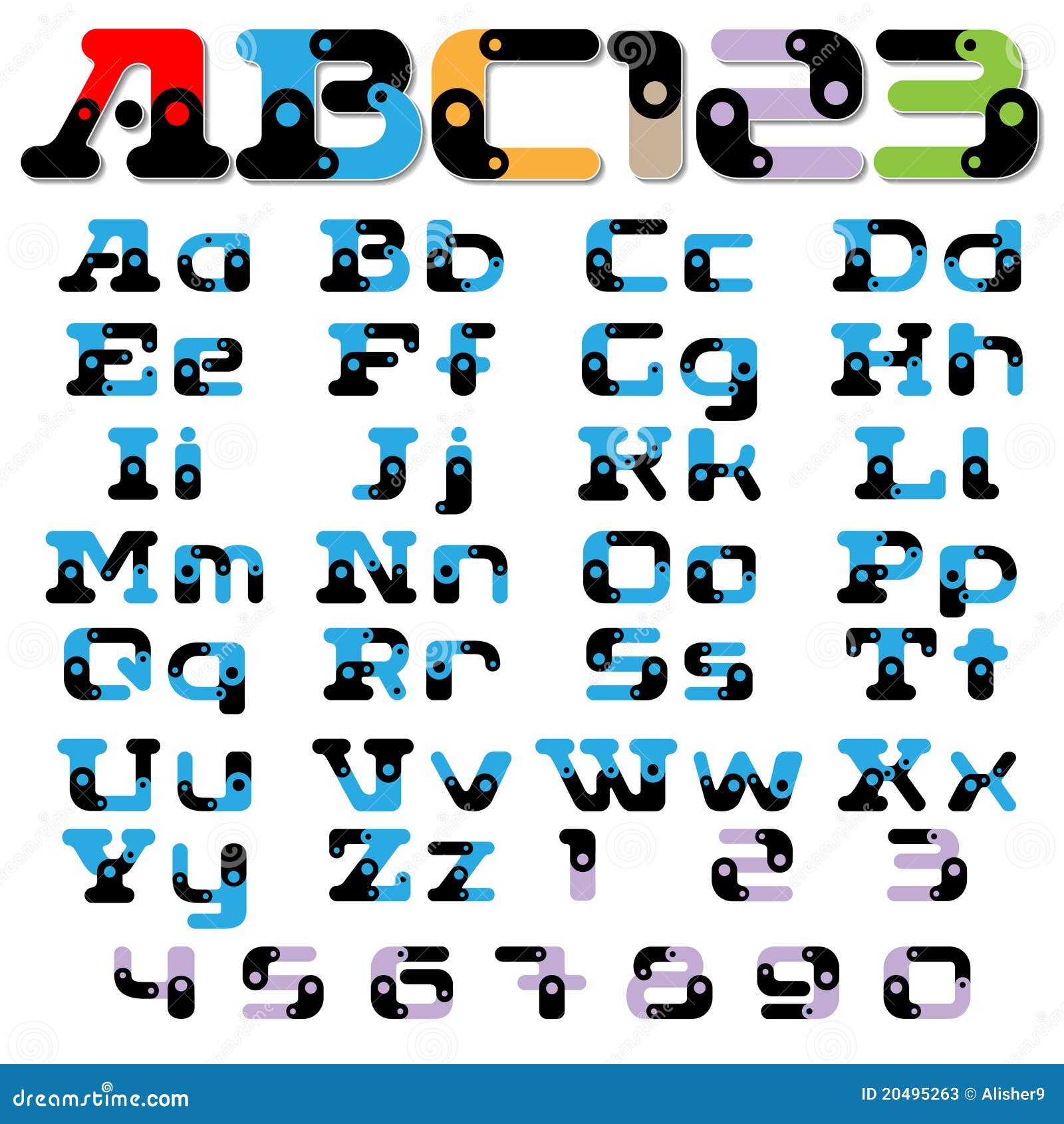 Alphabet stock illustration. Illustration of sectional - 20495263