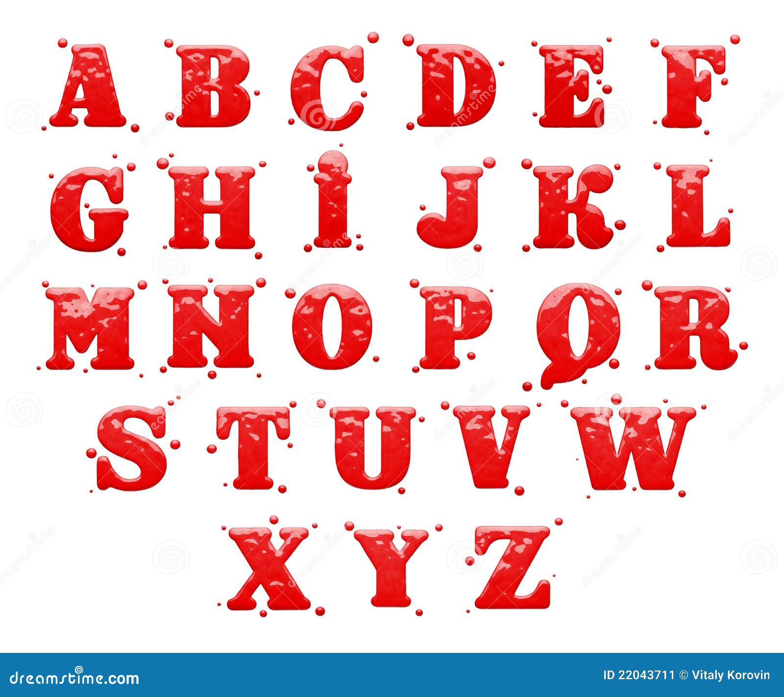 Alphabet stock illustration. Illustration of close, horror - 22043711