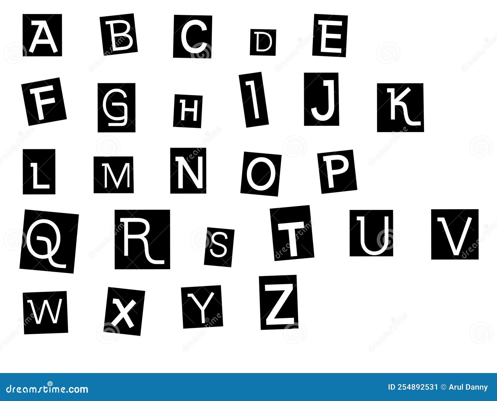 Alphabet Abc Font Style Design Template Stock Illustration ...