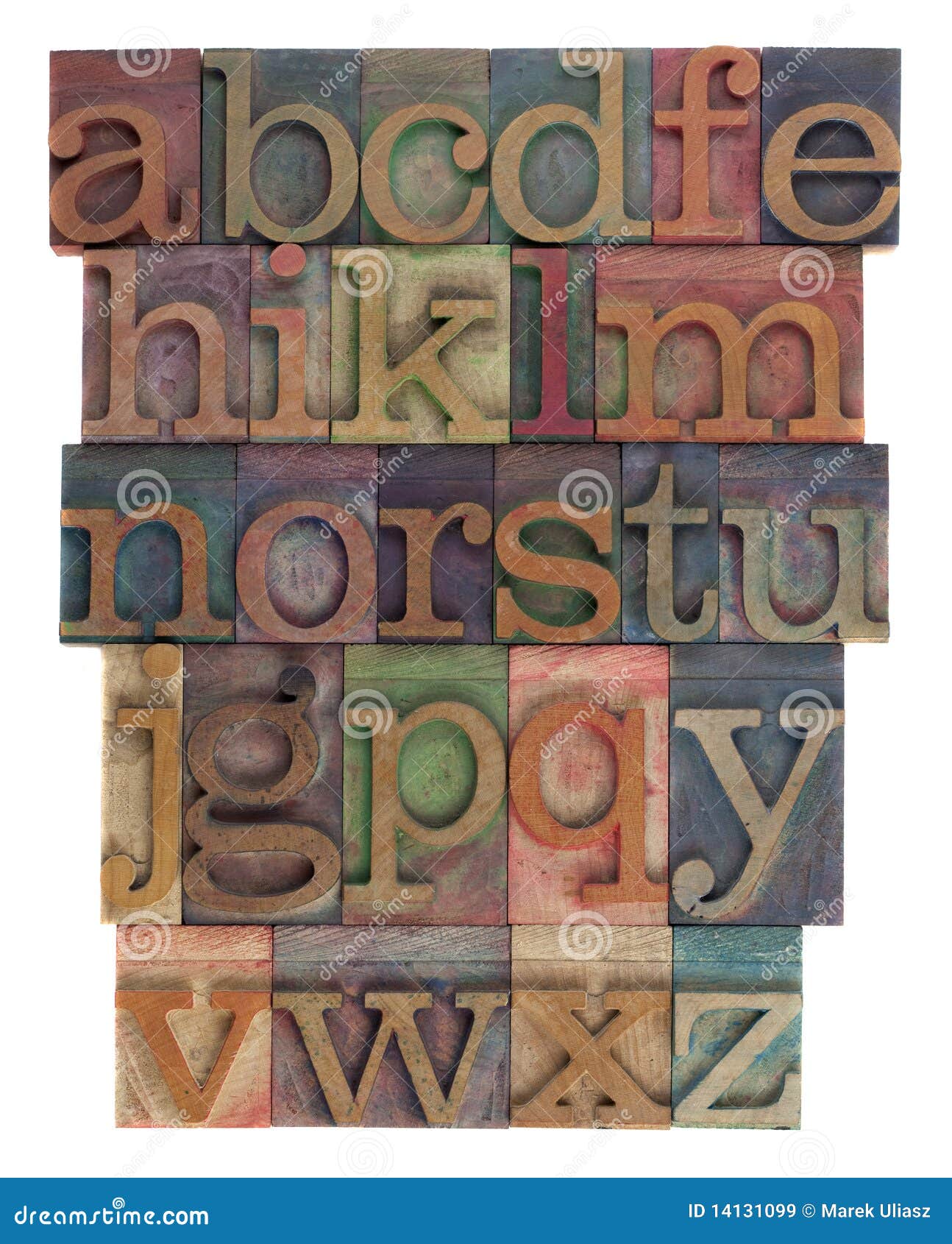 Alphabet Abstract - Letterpress Type Stock Image - Image of wood ...