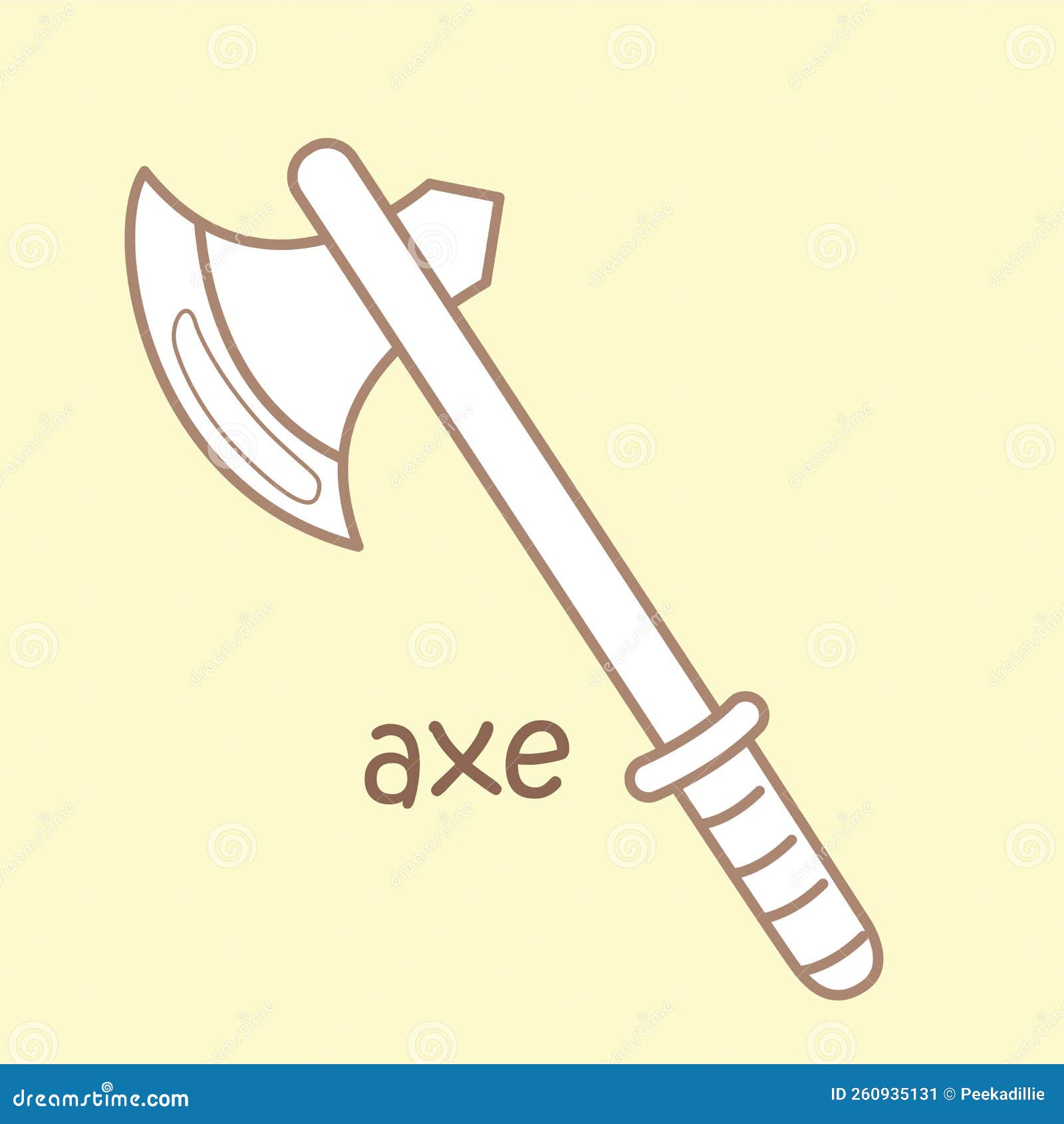 Alphabet a for Axe Digital Stamp Stock Vector - Illustration of ...