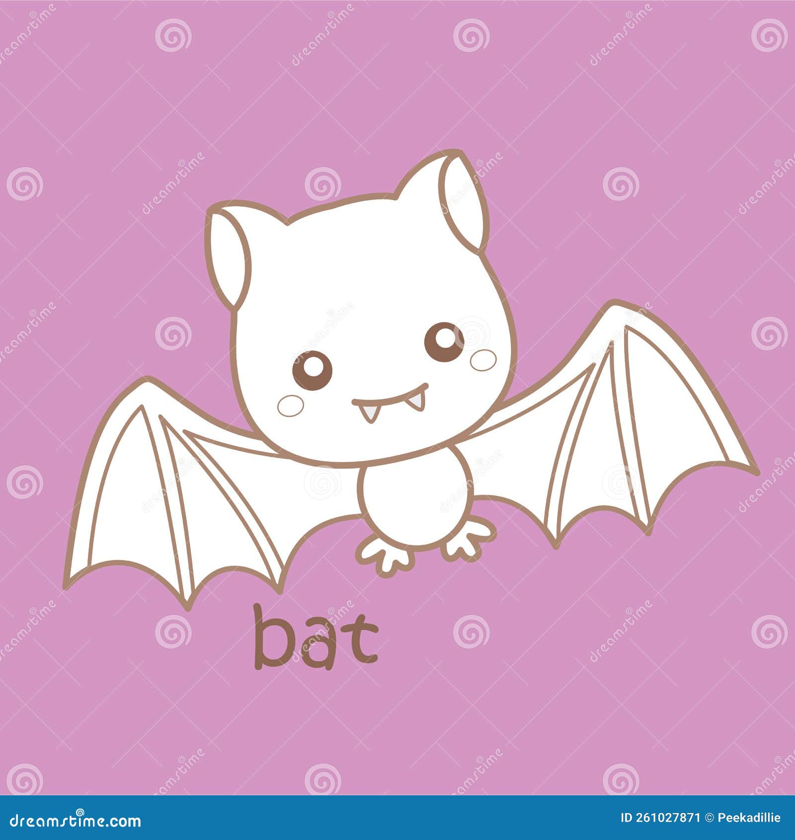 Alphabet B for Bat Digital Stamp Stock Vector - Illustration of text ...