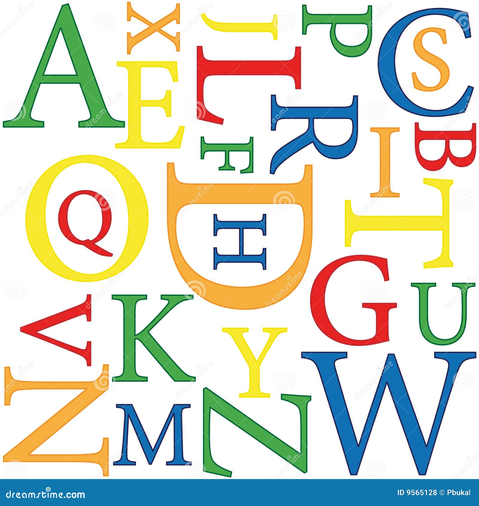 ABC Background.Alphabet Pattern Cartoon Vector | CartoonDealer.com ...
