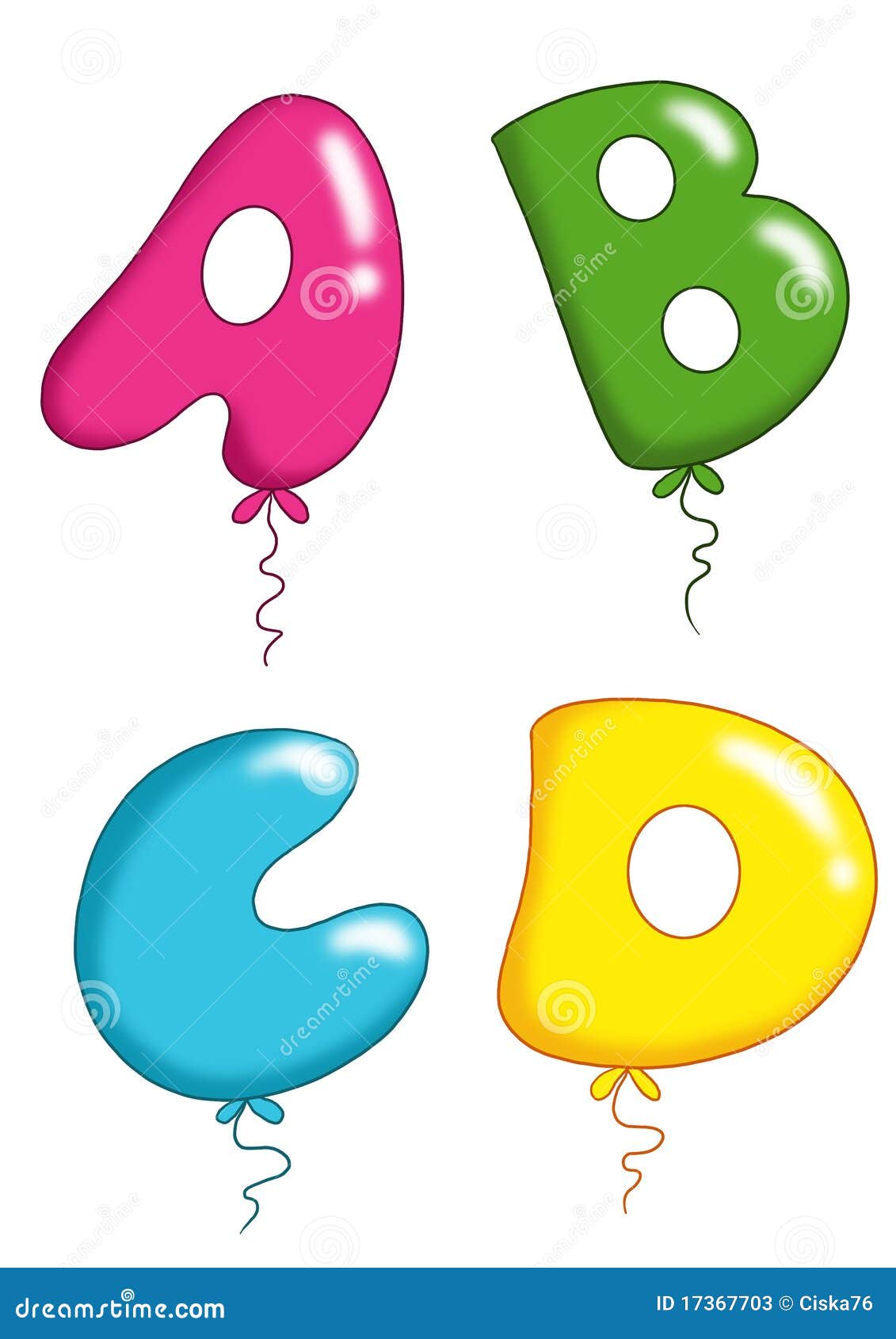Alphabet - Ballons 1 De Jouet Illustration Stock - Illustration du ...