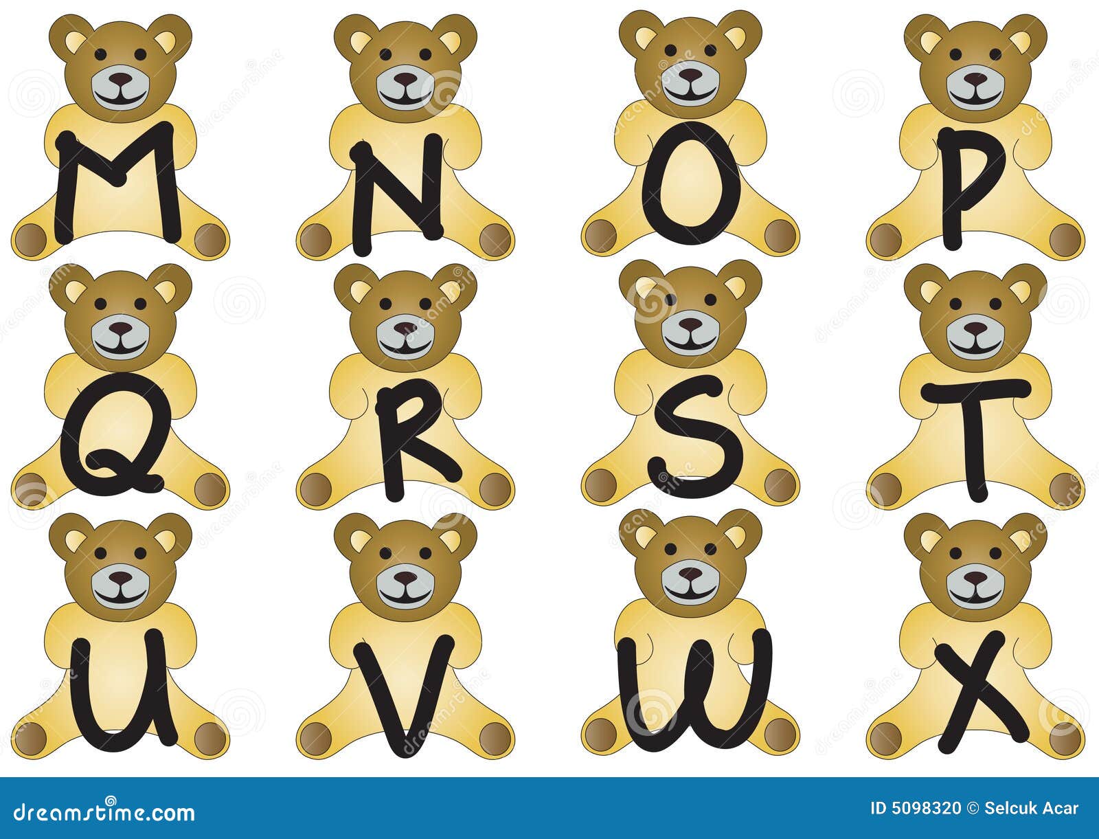 Alphabet By The Bears Picture. Image: 5098320