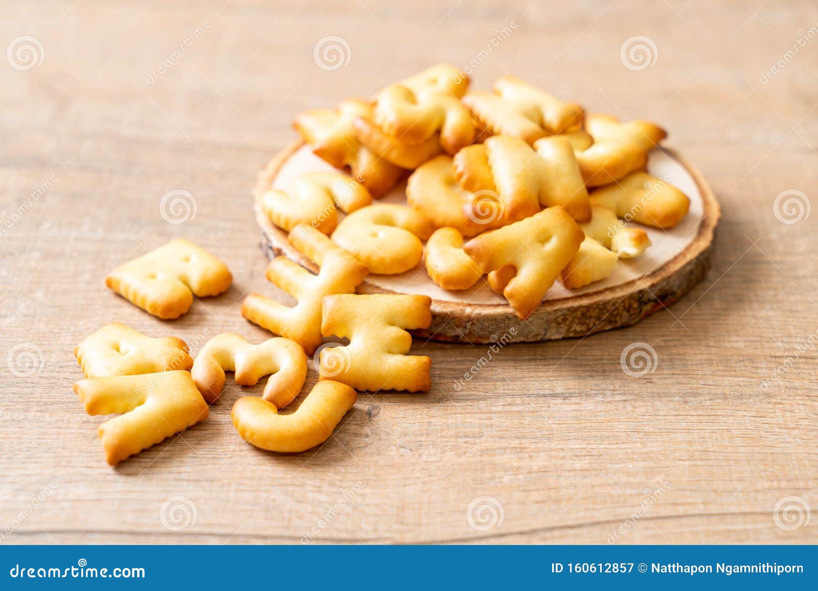 Alphabet biscuit bread stock image. Image of preschool - 160612857