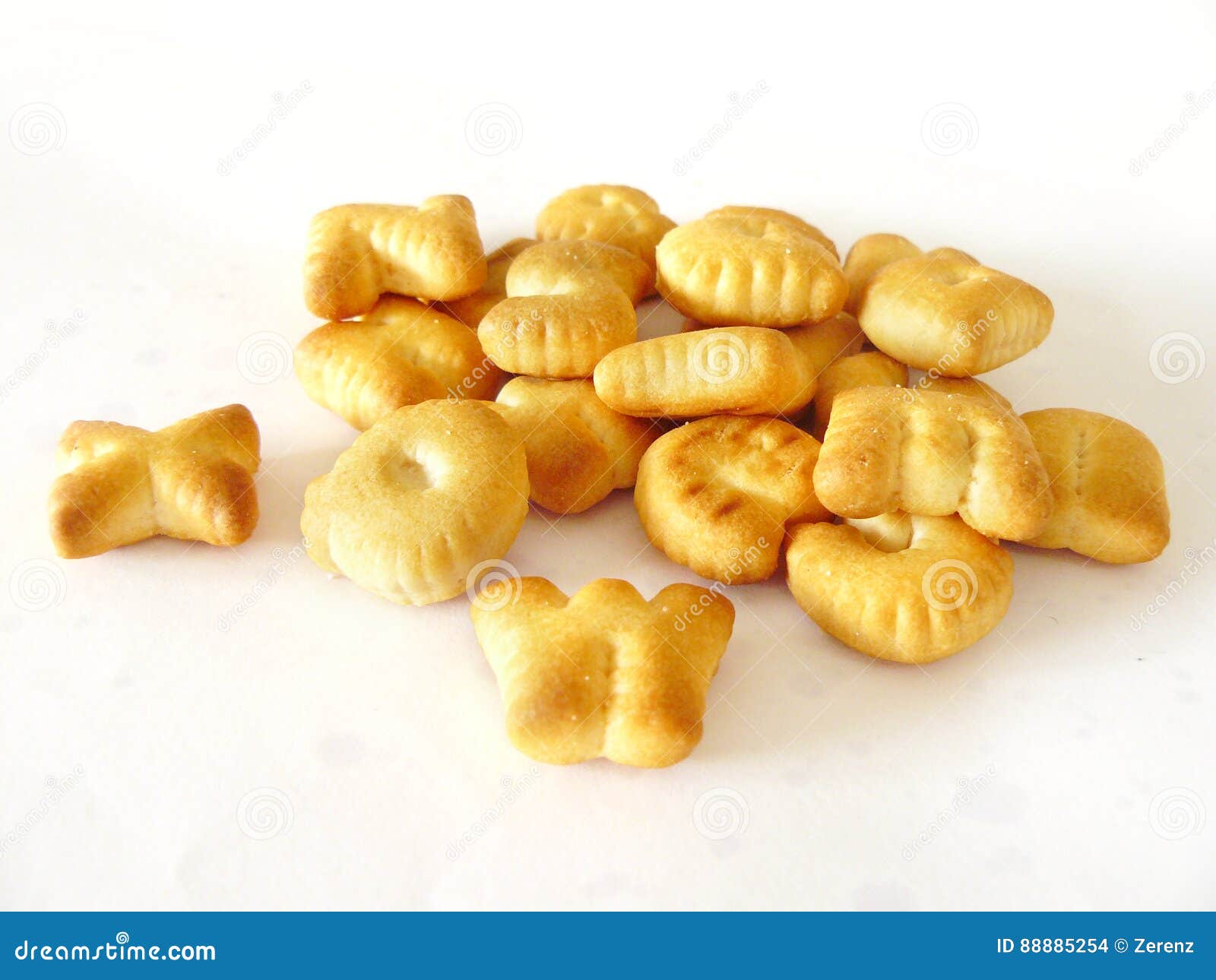 Alphabet Biscuits In Number 8 Isolated On White Background. Royalty ...