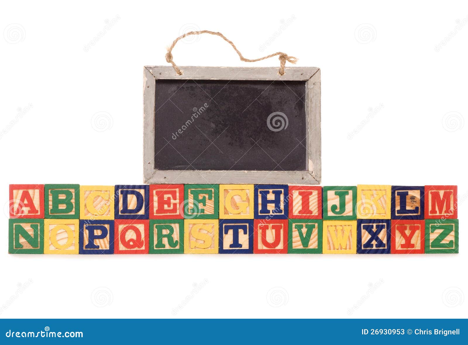 The Alphabet with a Black Board Stock Image - Image of teaching ...