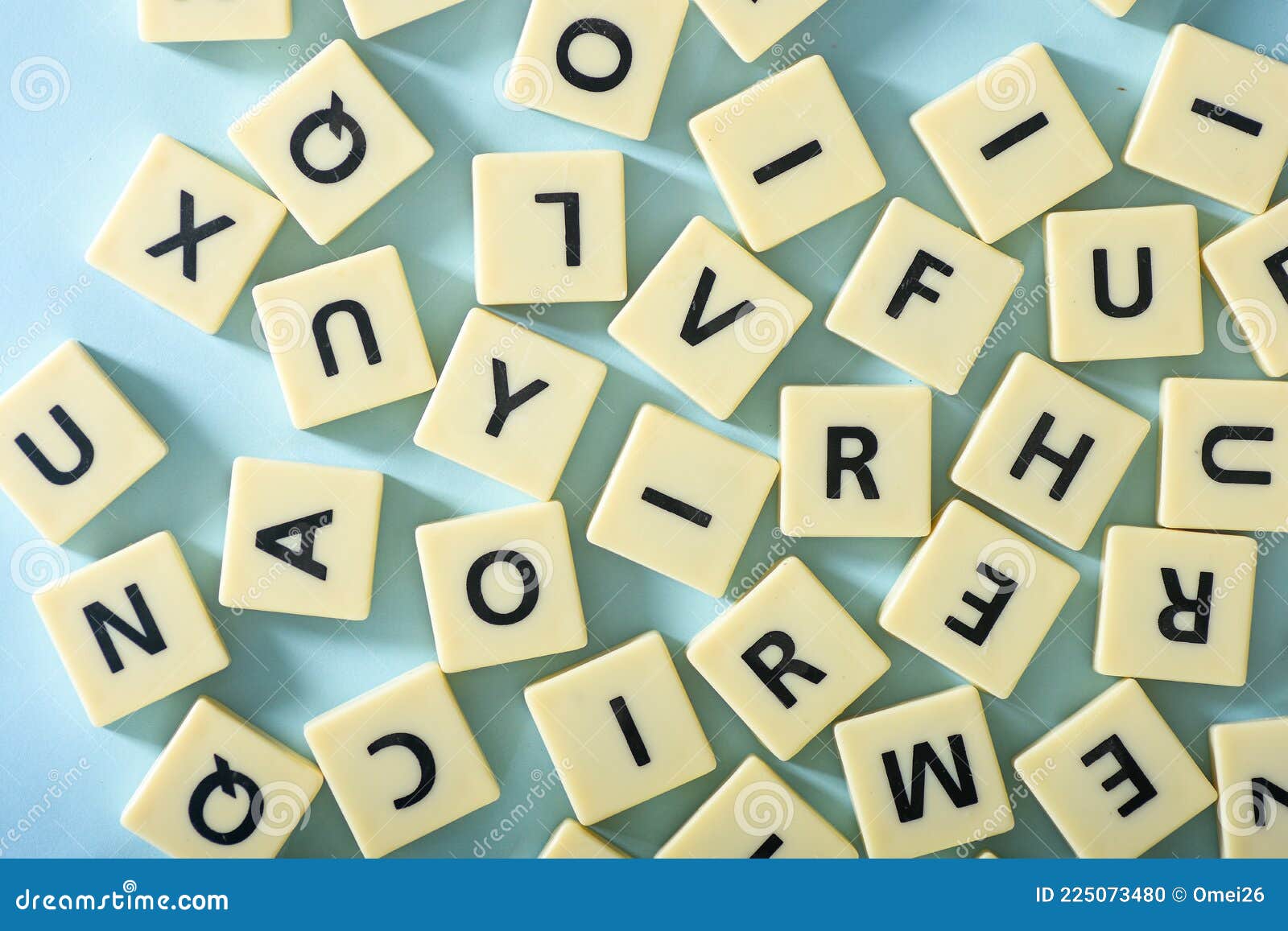 Alphabet Block on Blue Background Stock Photo - Image of children ...