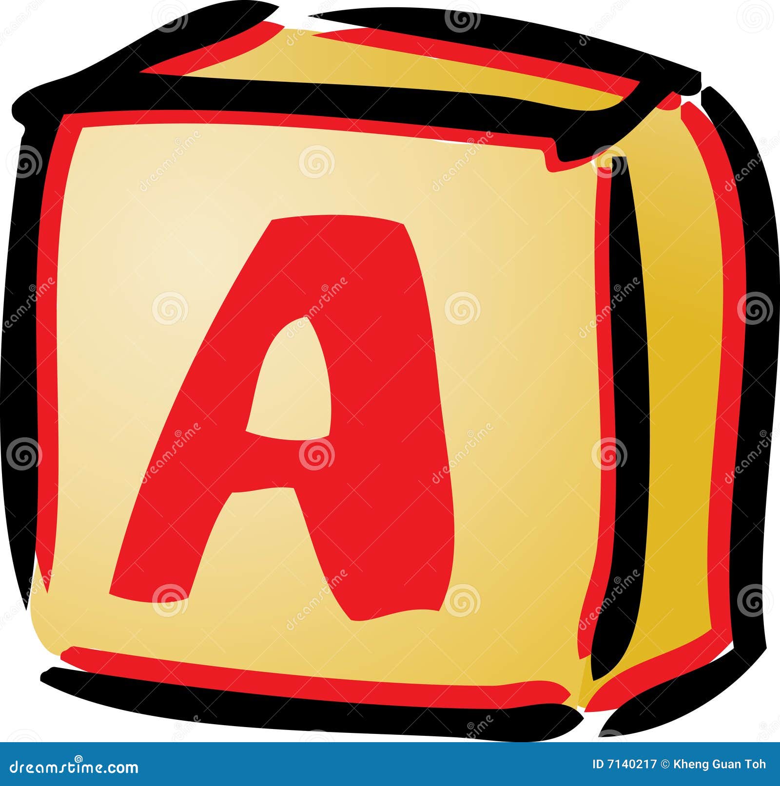 Alphabet Block Illustration Cartoon Vector | CartoonDealer.com #7140217