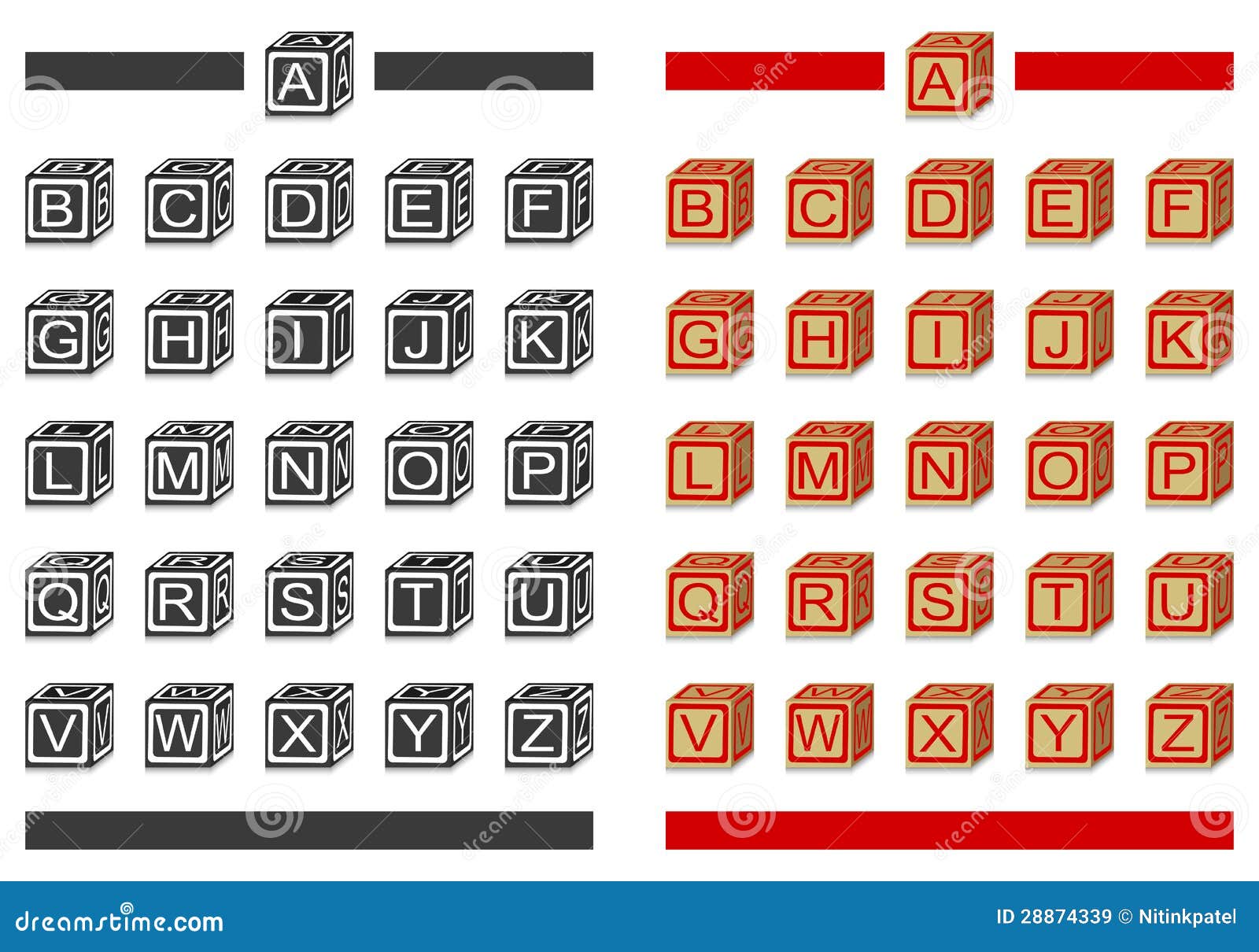 Alphabet Blocks Royalty-Free Cartoon | CartoonDealer.com #28874339