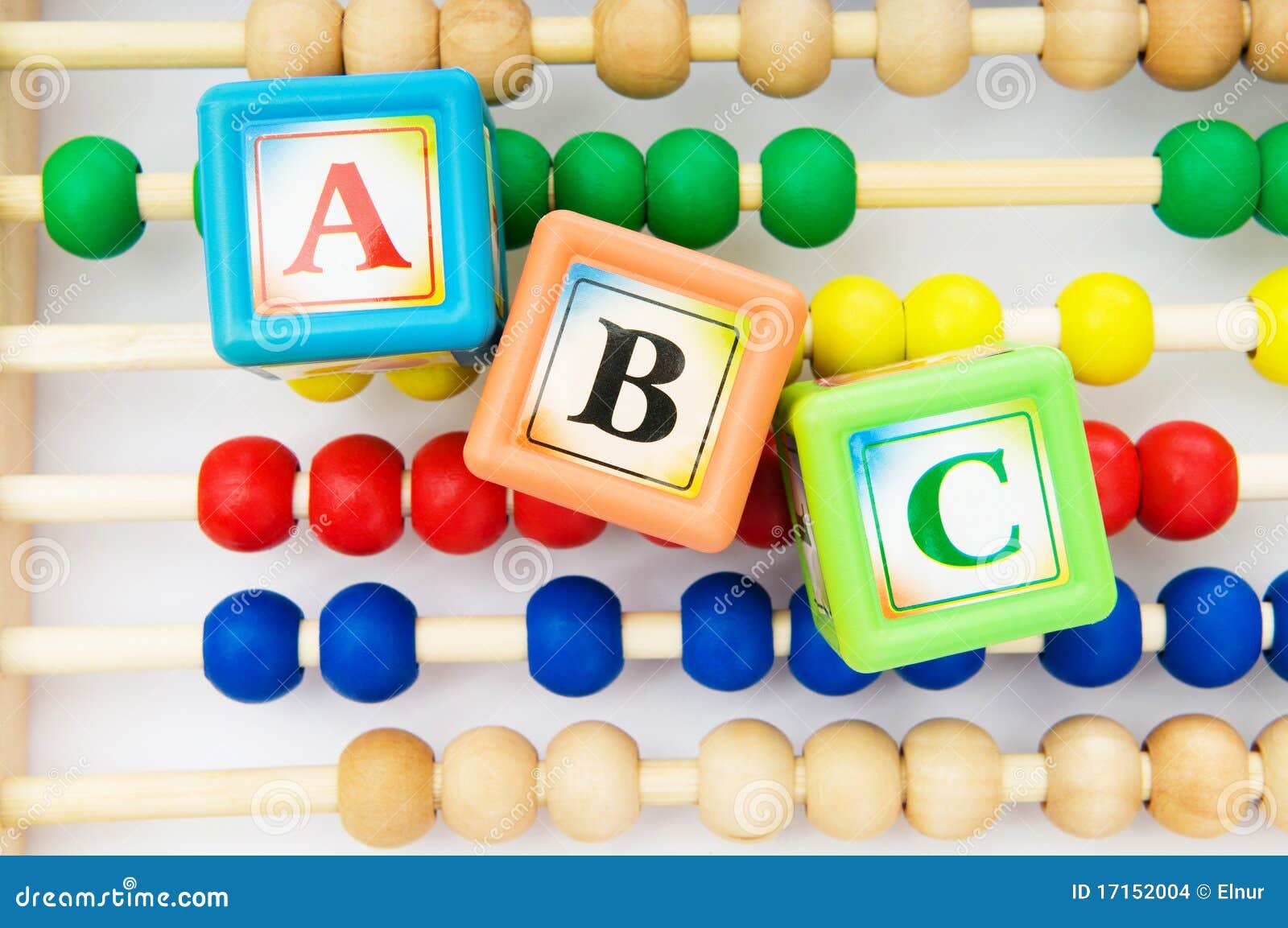 Alphabet blocks and abacus stock photo. Image of child - 17152004
