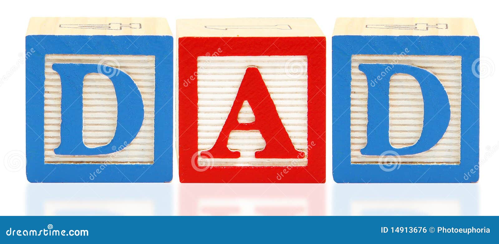 Alphabet Blocks DAD stock photo. Image of white, text - 14913676
