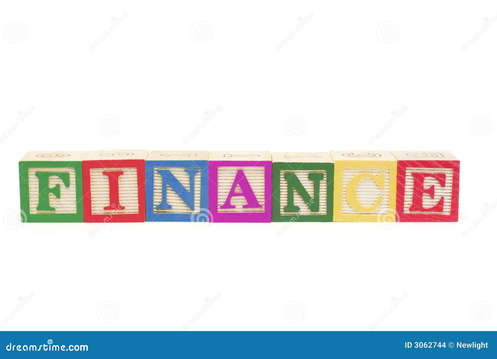 Alphabet Blocks - Finance stock photo. Image of education - 3062744