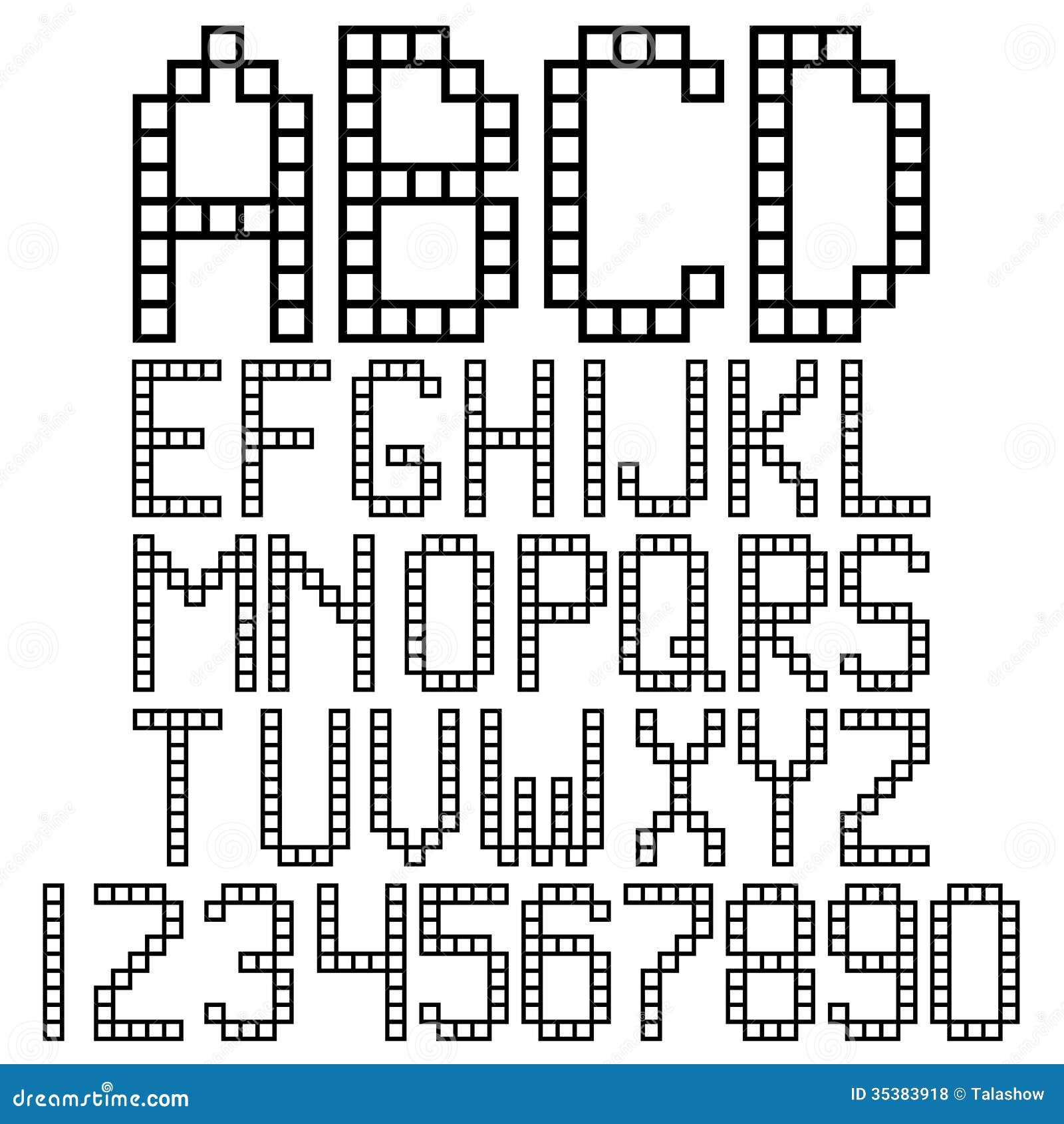 Alphabet blocks stock vector. Illustration of contemporary - 35383918