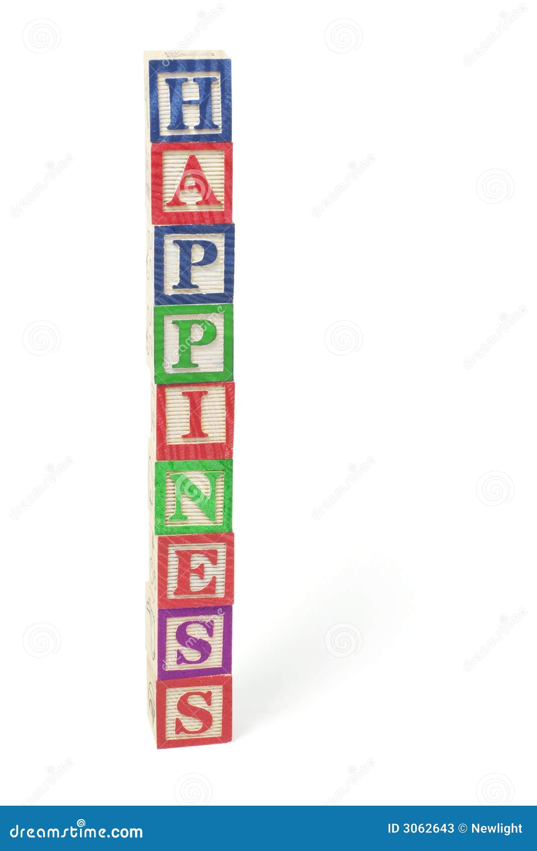 Alphabet Blocks - Happiness Stock Image - Image of vertical, education ...