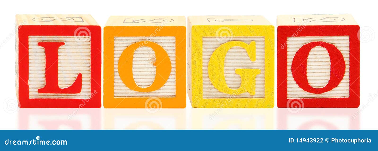 Alphabet Blocks LOGO stock photo. Image of education - 14943922