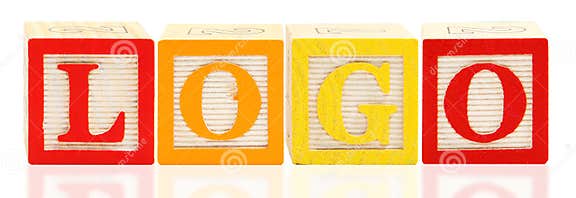Alphabet Blocks LOGO stock photo. Image of education - 14943922