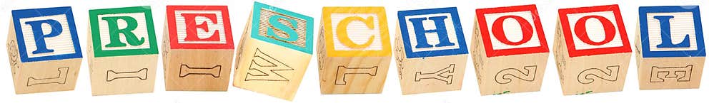Alphabet Blocks PRESCHOOL stock photo. Image of start - 14687752