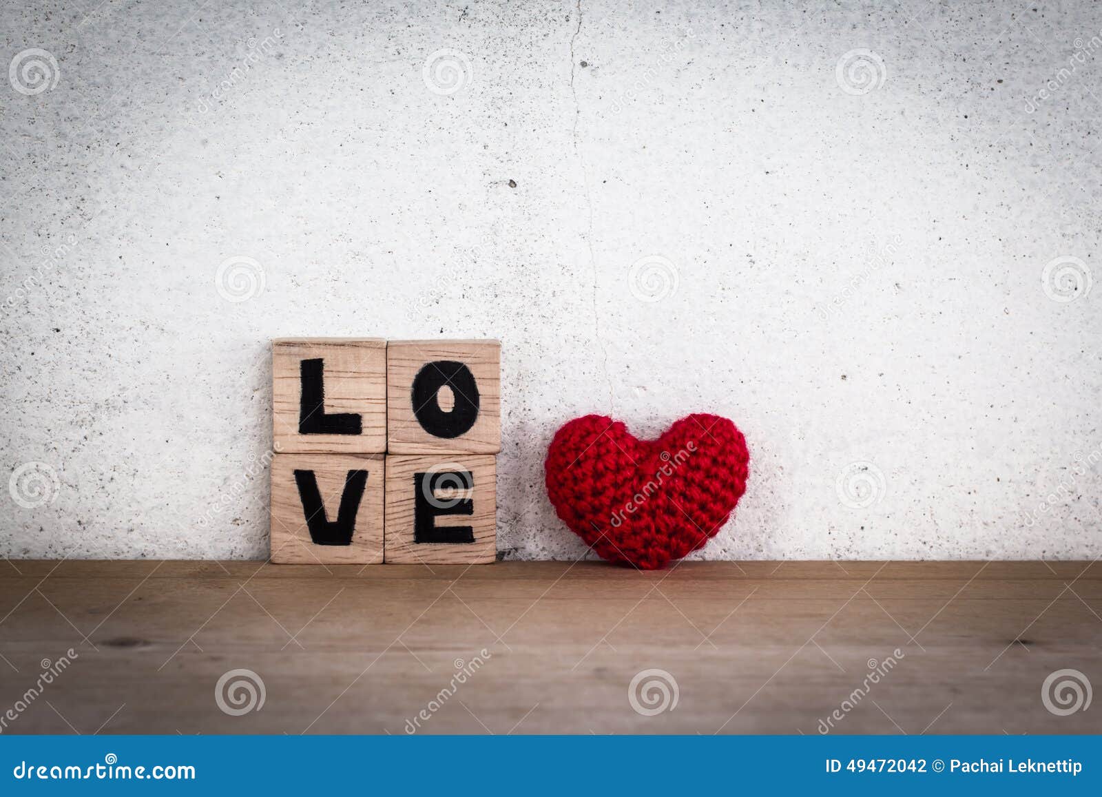 Alphabet Blocks and Red Heart Shaped Silk Stock Photo - Image of blocks ...