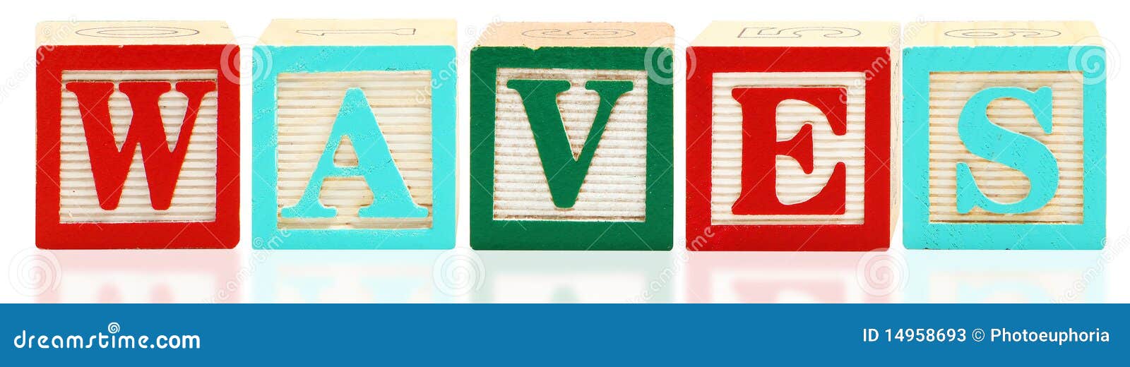 Alphabet Blocks WAVES stock image. Image of blocks, beach - 14958693
