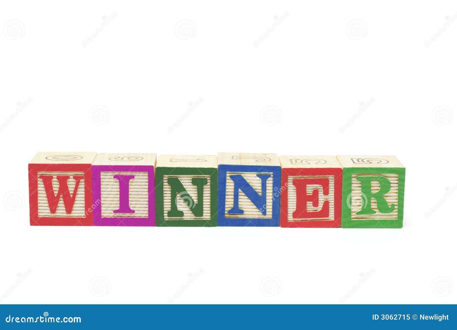 Alphabet Blocks - Winner stock image. Image of childhood - 3062715