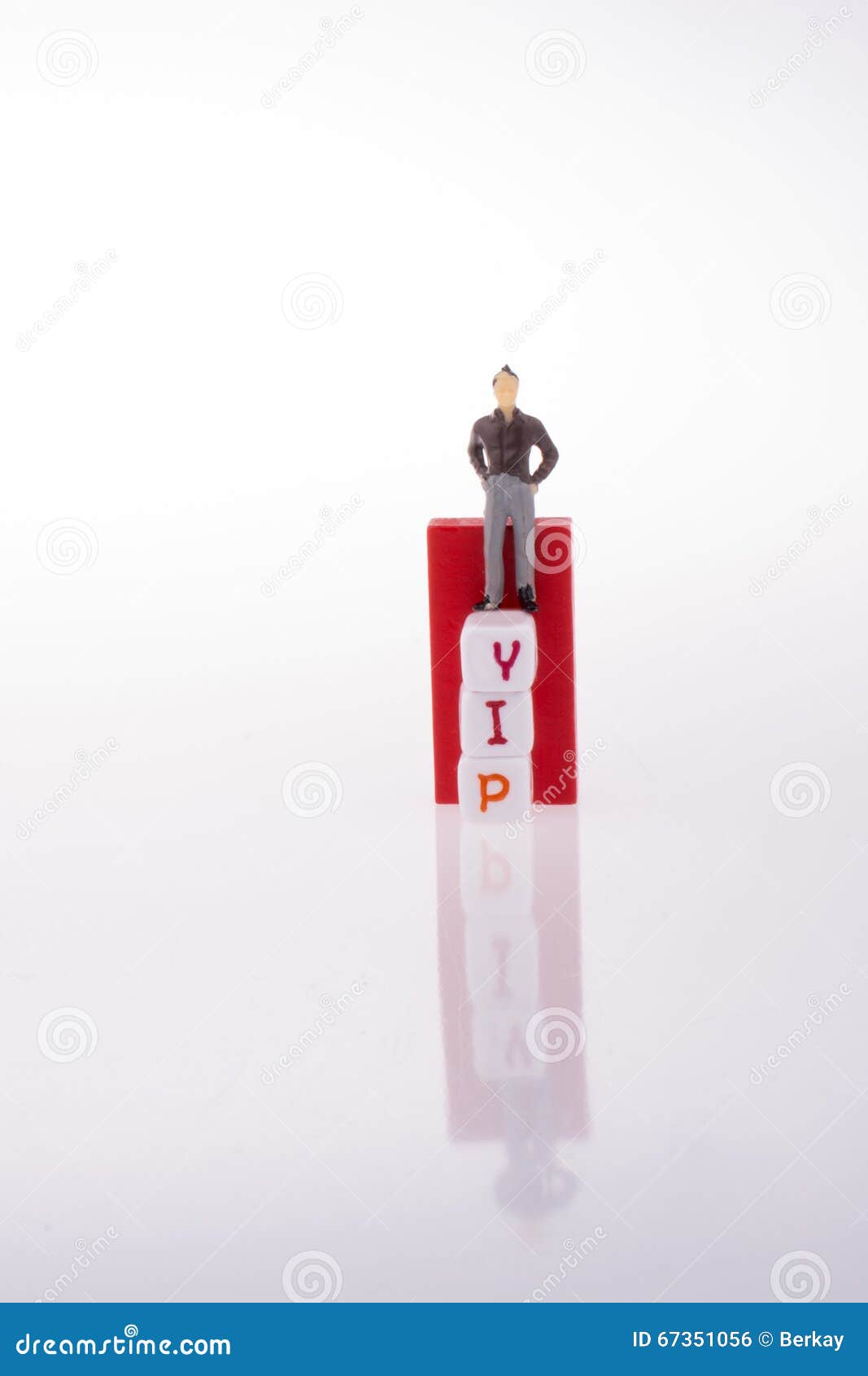 Alphabet Blocks and the Word VIP and Man Stock Photo - Image of learn ...