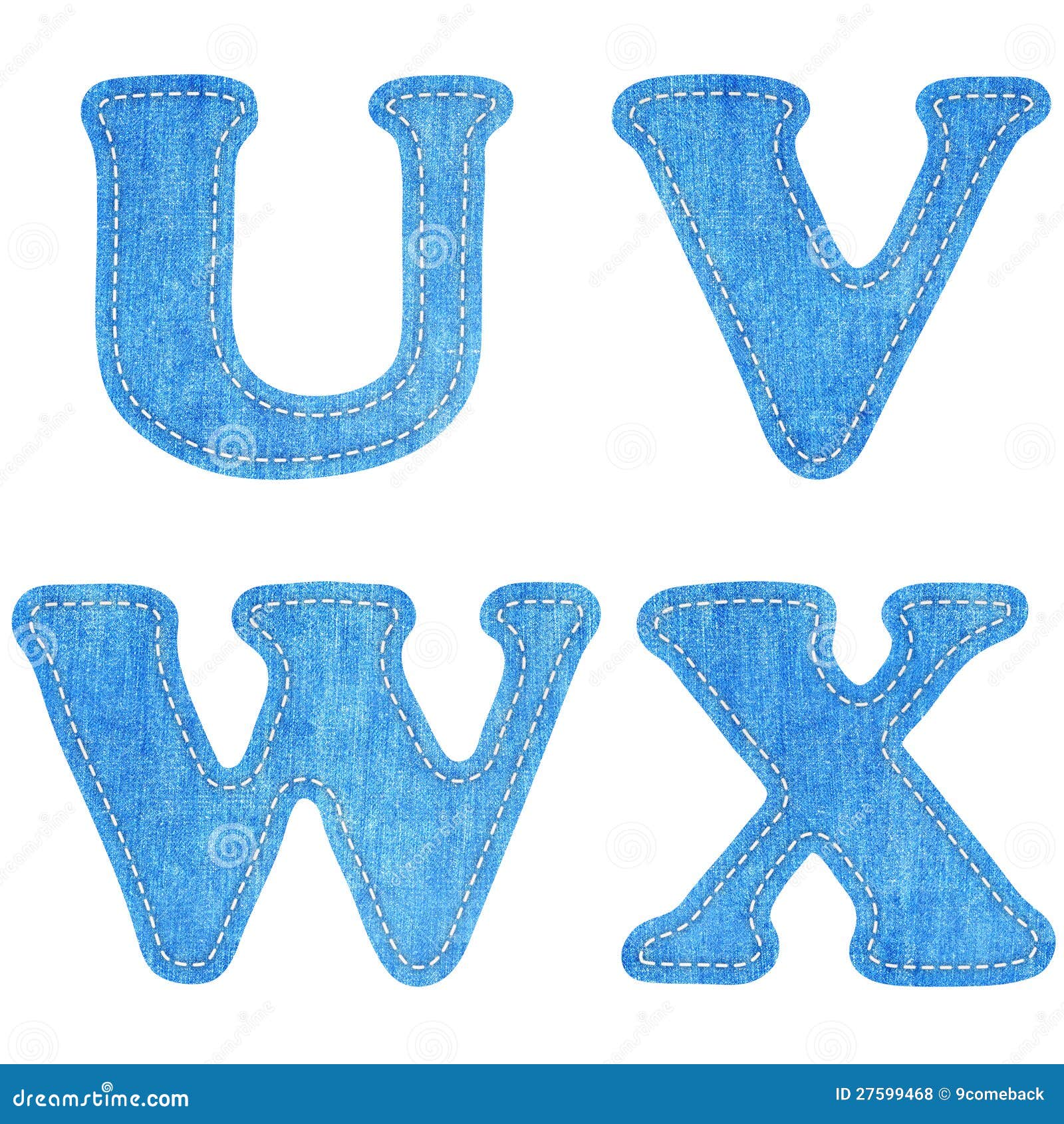 Alphabet blue jean stock illustration. Illustration of denim - 27599468