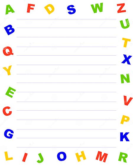 Alphabet border stock vector. Illustration of design, collage - 7450325