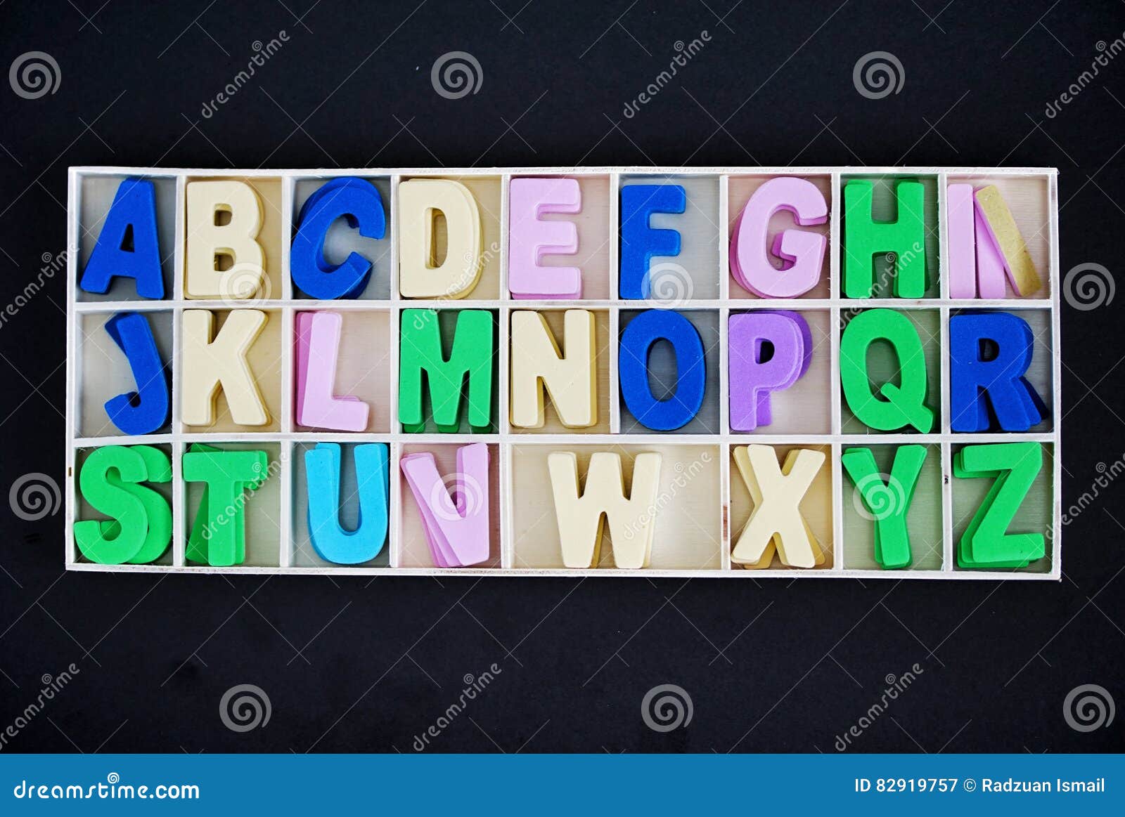 Alphabet in a box stock image. Image of letters, alphabet - 82919757
