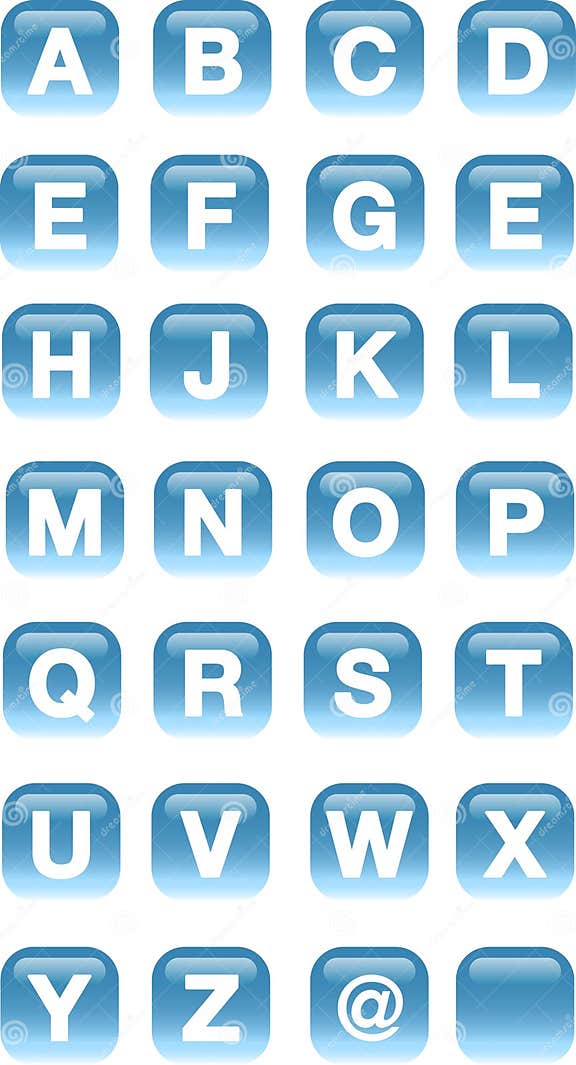 Alphabet buttons stock illustration. Illustration of educational - 3176984